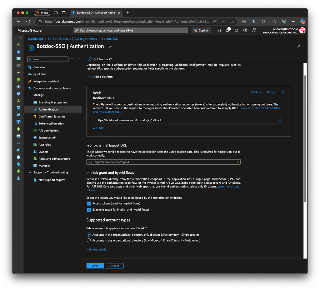 Retrieving OpenID Connect information in Azure Active Directory
